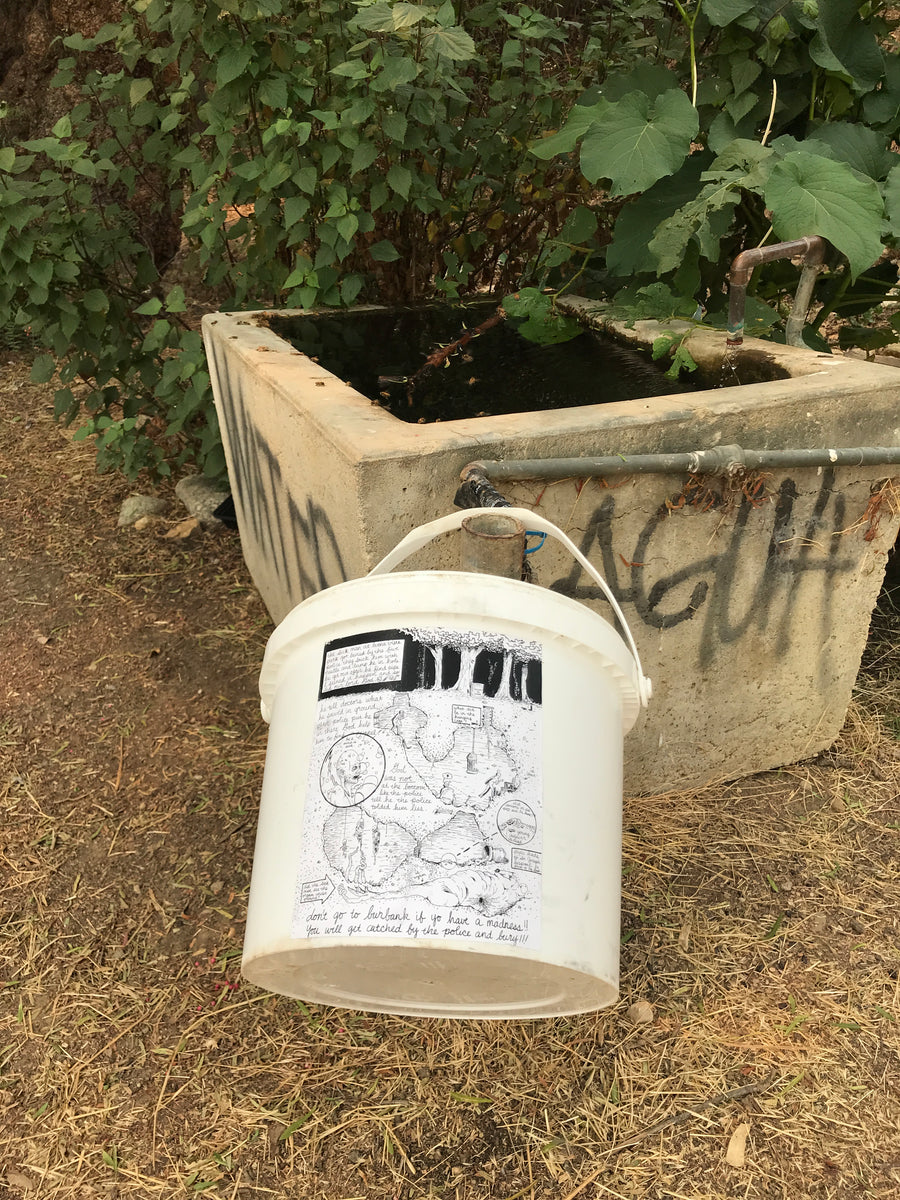 Illustrated buckets of Griffith Park – The Hiding Man